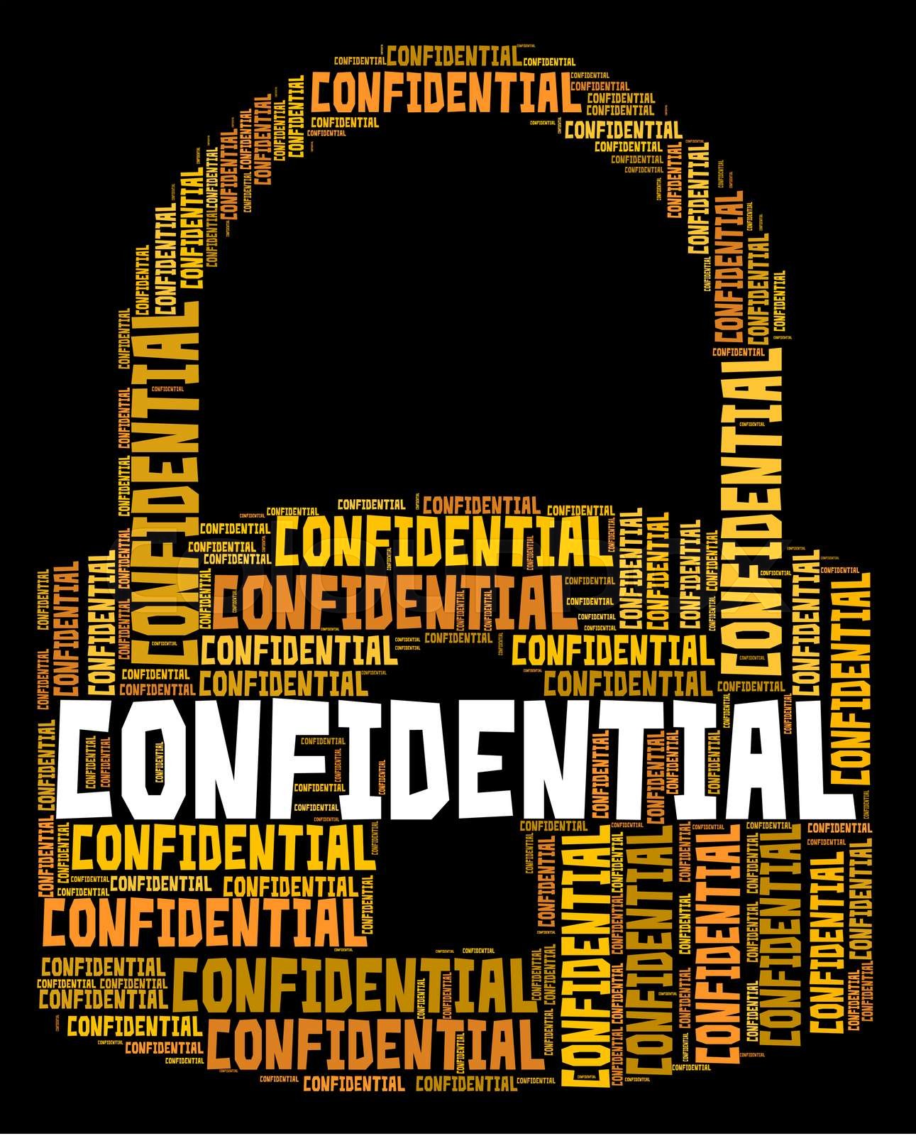 Confidential Lock Indicates Secret Secrecy And Classified | Stock image ...
