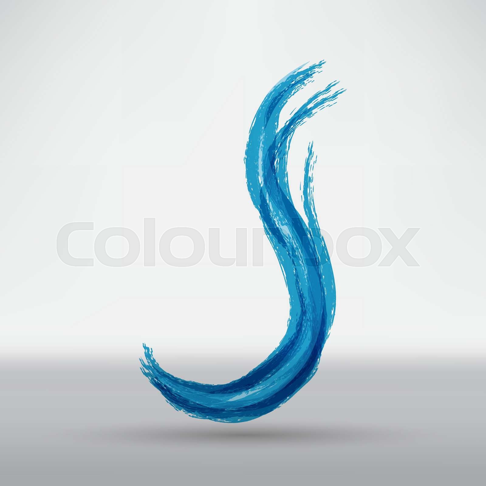 Blue wave sign | Stock vector | Colourbox