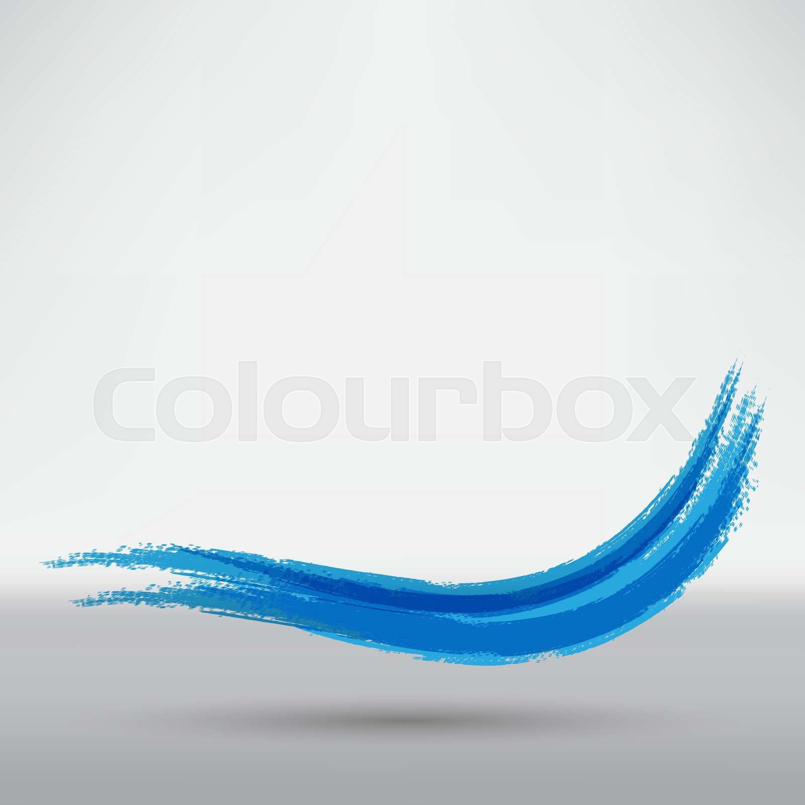 Blue wave sign | Stock vector | Colourbox
