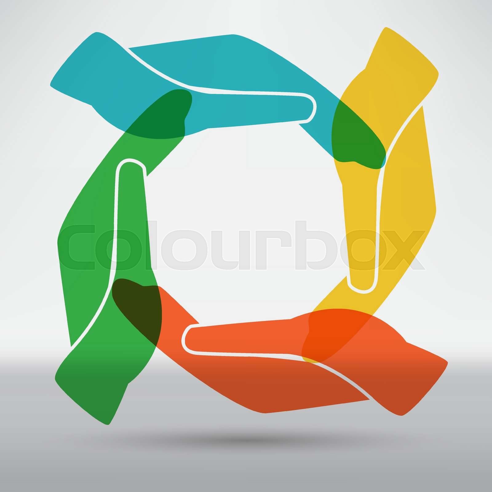 hands connecting | Stock vector | Colourbox