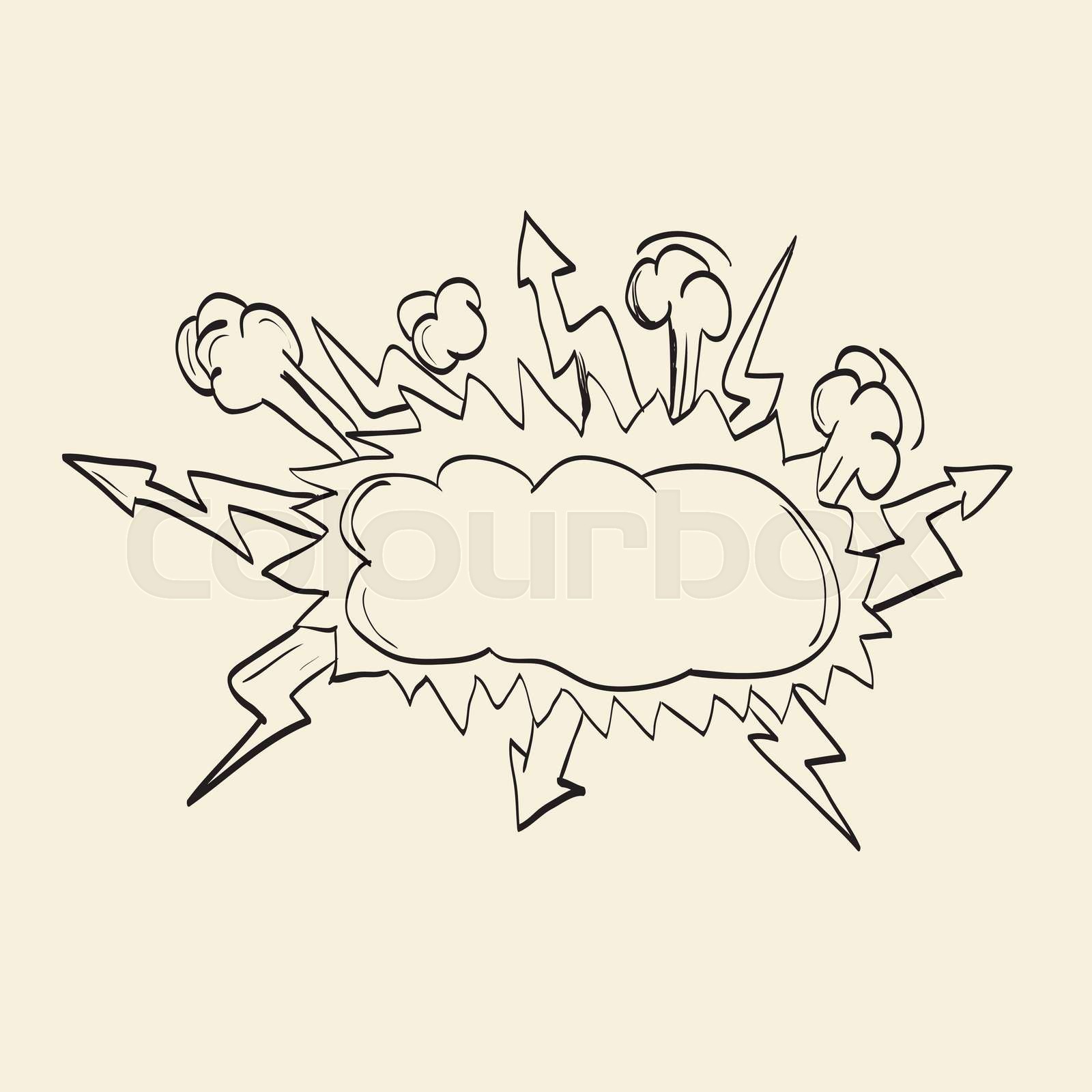 Comic book explosion | Stock vector | Colourbox