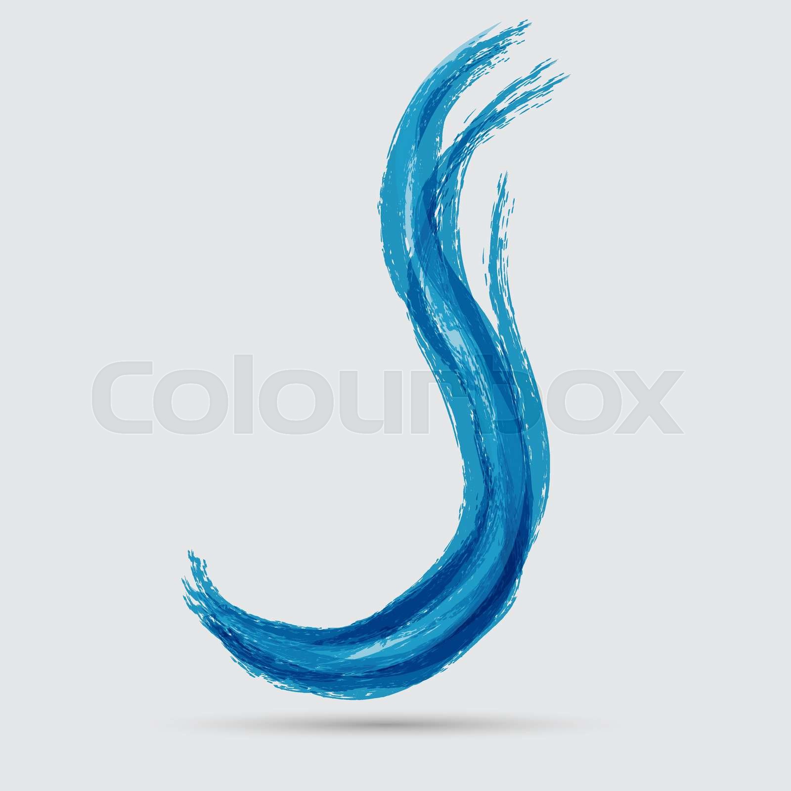 Blue wave sign | Stock vector | Colourbox
