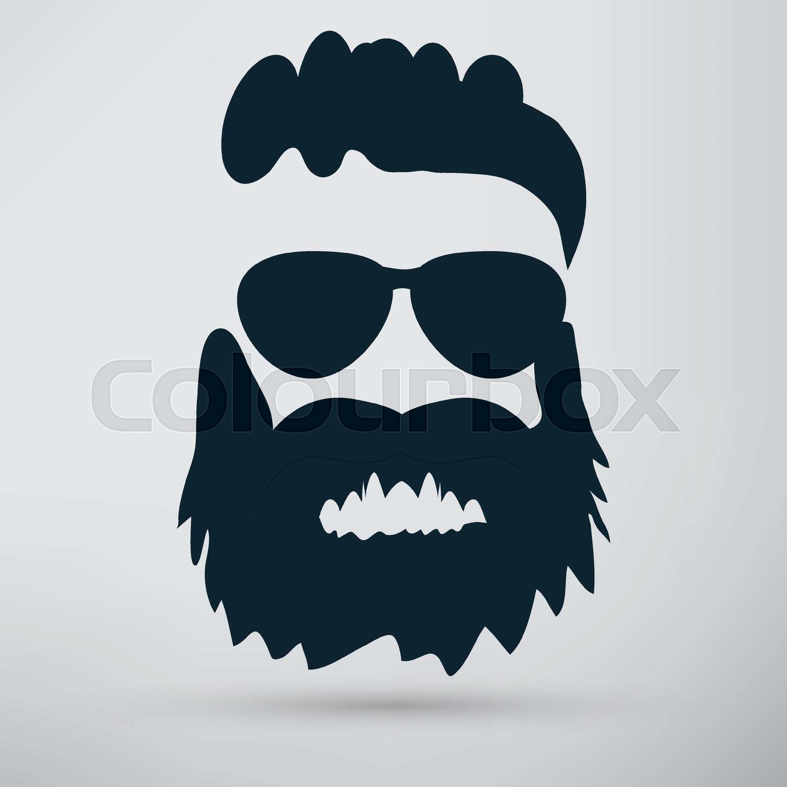 beard icon | Stock vector | Colourbox