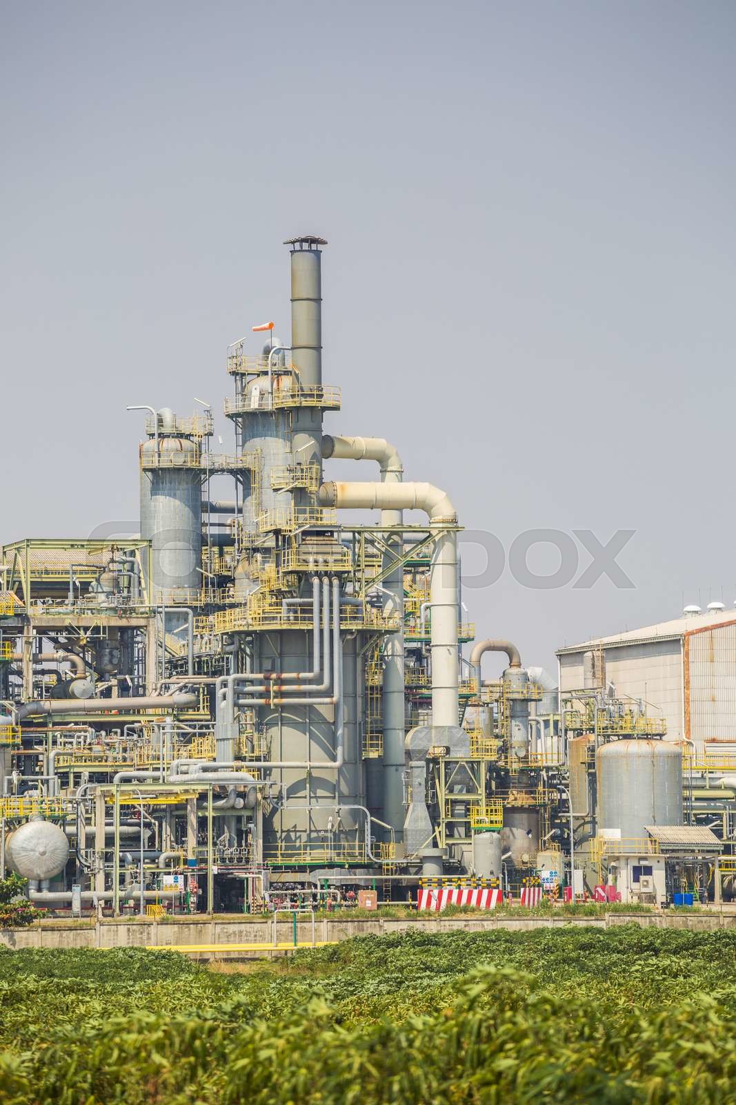 Chemical plant process area structure | Stock image | Colourbox