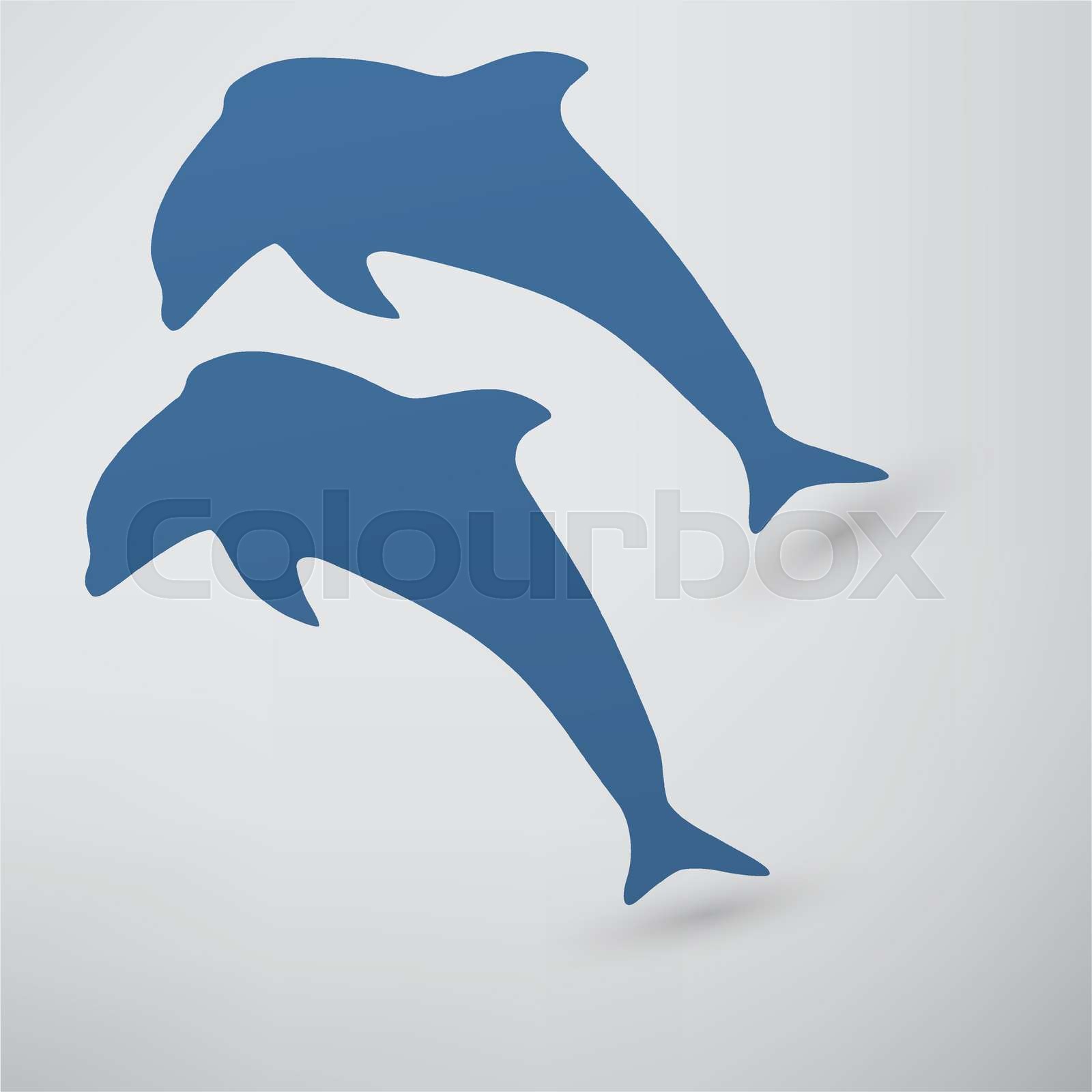 dolphin icon | Stock vector | Colourbox
