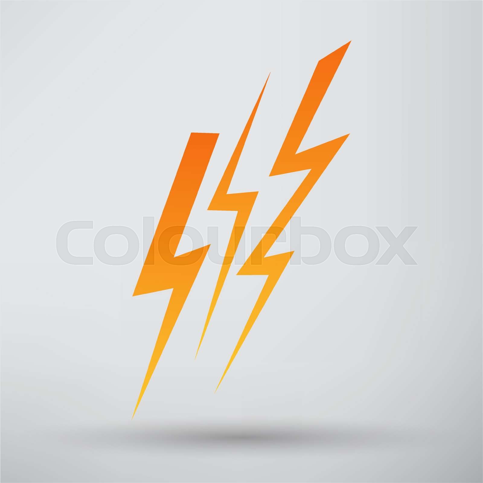Lightning arrow icon | Stock vector | Colourbox