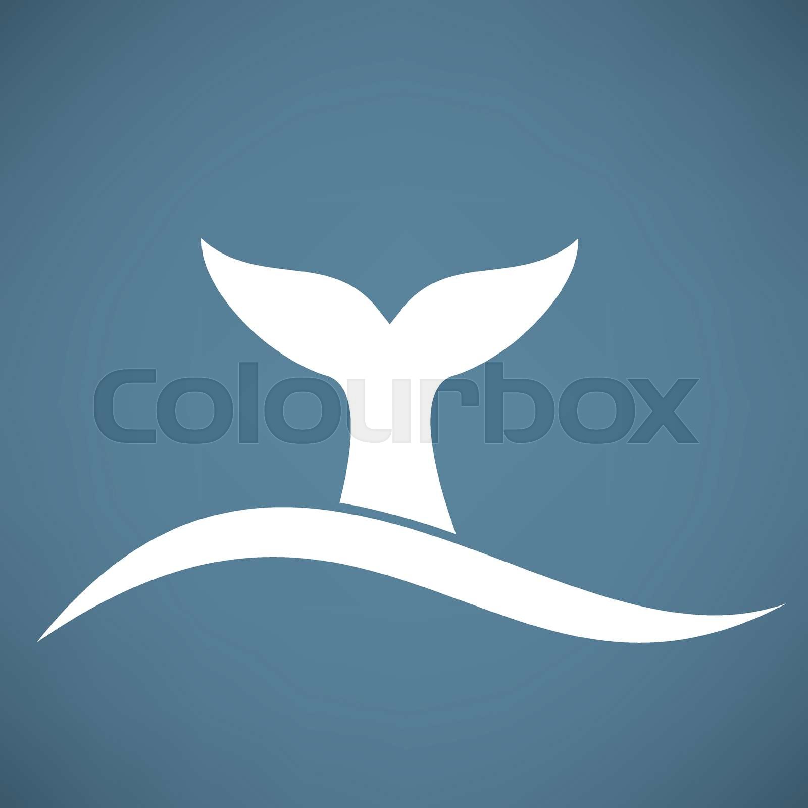 whale tail icon | Stock vector | Colourbox