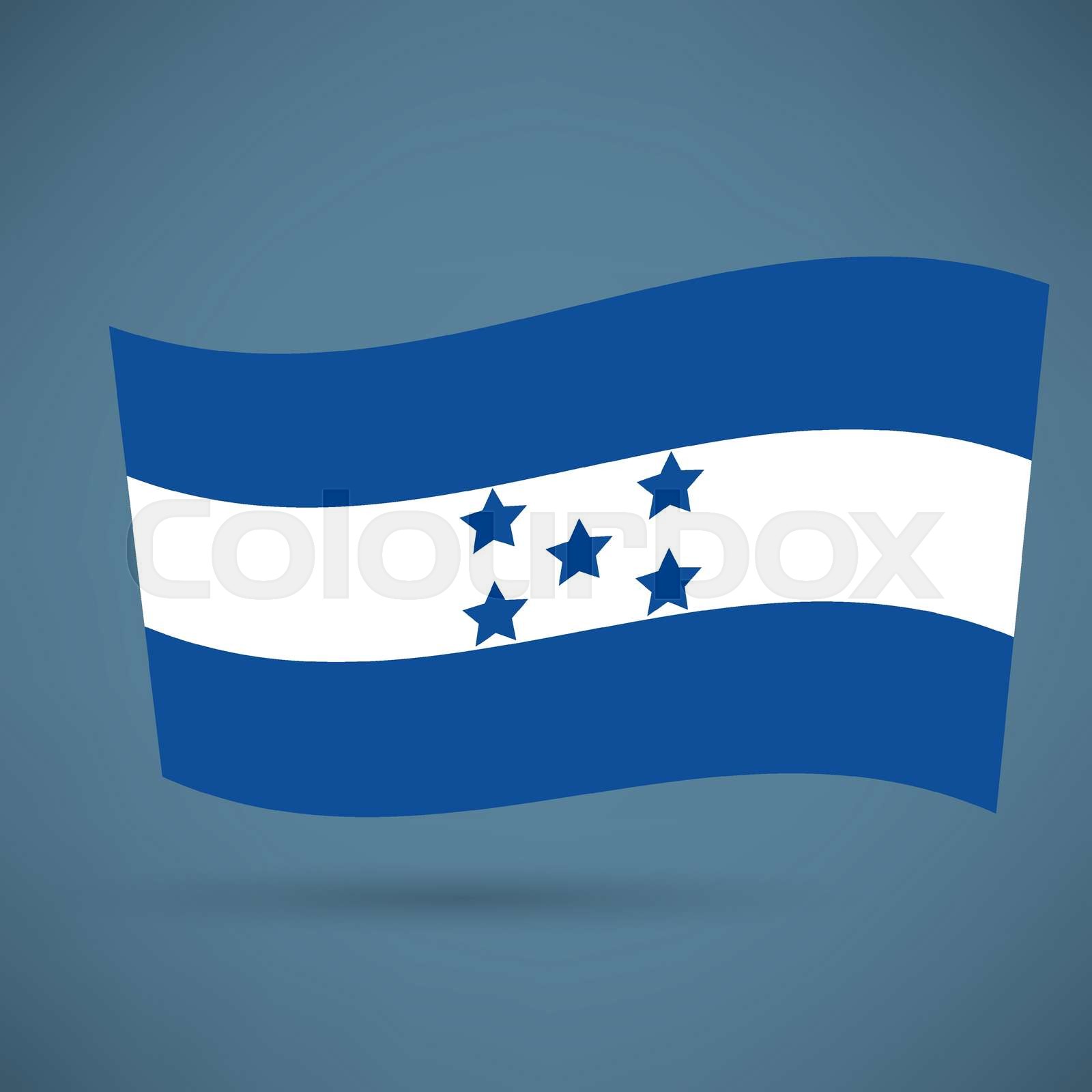 Honduran flag icon | Stock vector | Colourbox