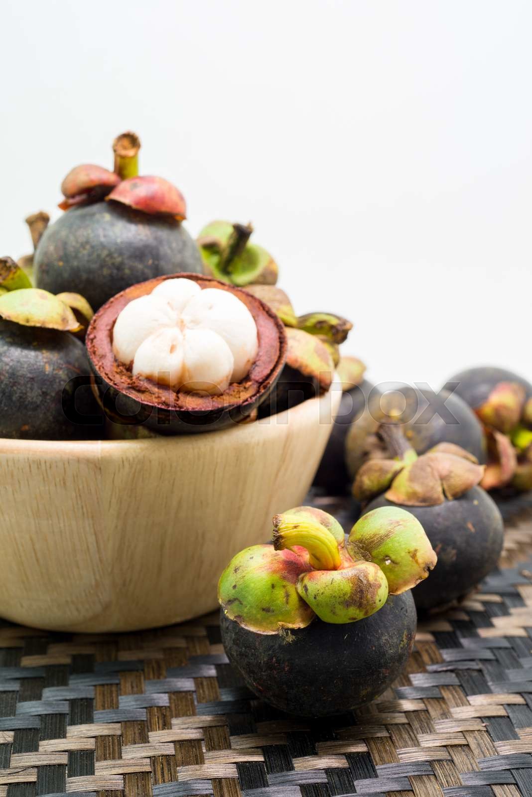 Fresh mangosteen, tropical fruit | Stock image | Colourbox