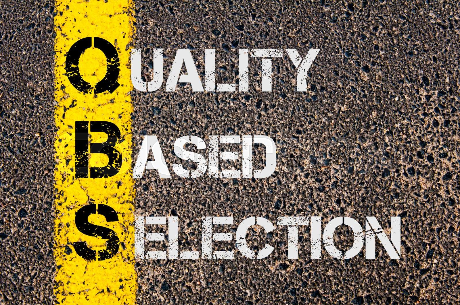 Business Acronym QBS as Quality Based Selection | Stock image | Colourbox