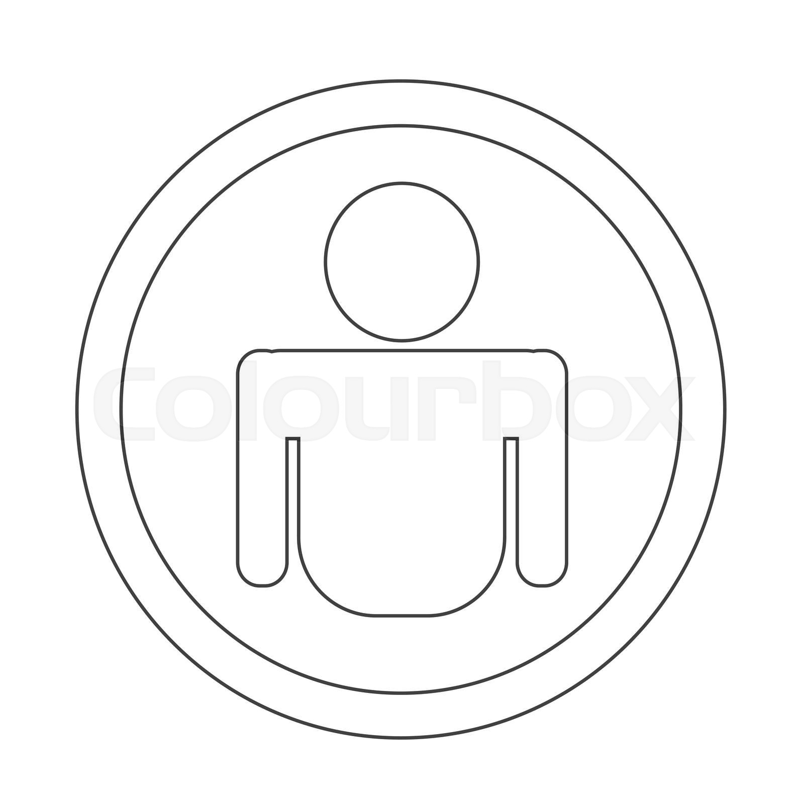 mensch, icon, anwendung | Stock-Vektor | Colourbox