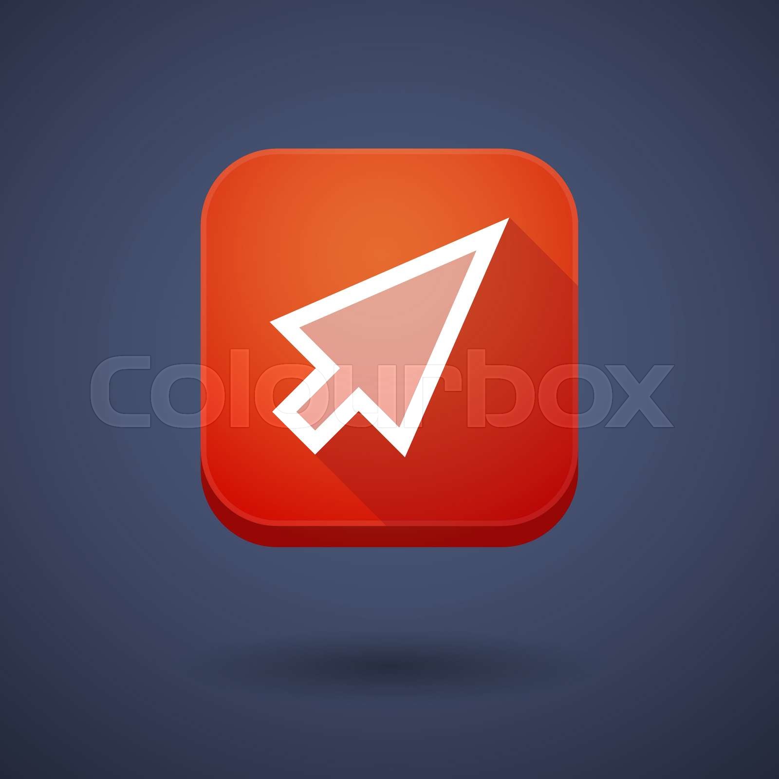App button with a cursor | Stock vector | Colourbox