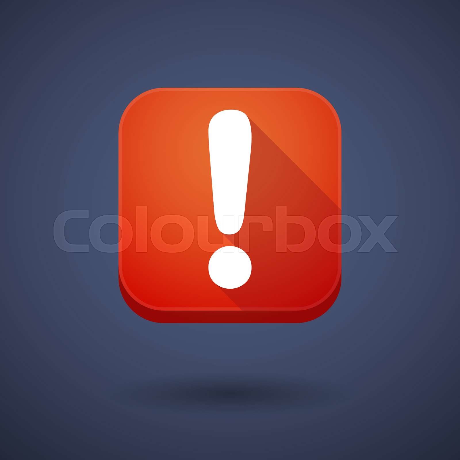 App button with an admiration sign | Stock vector | Colourbox