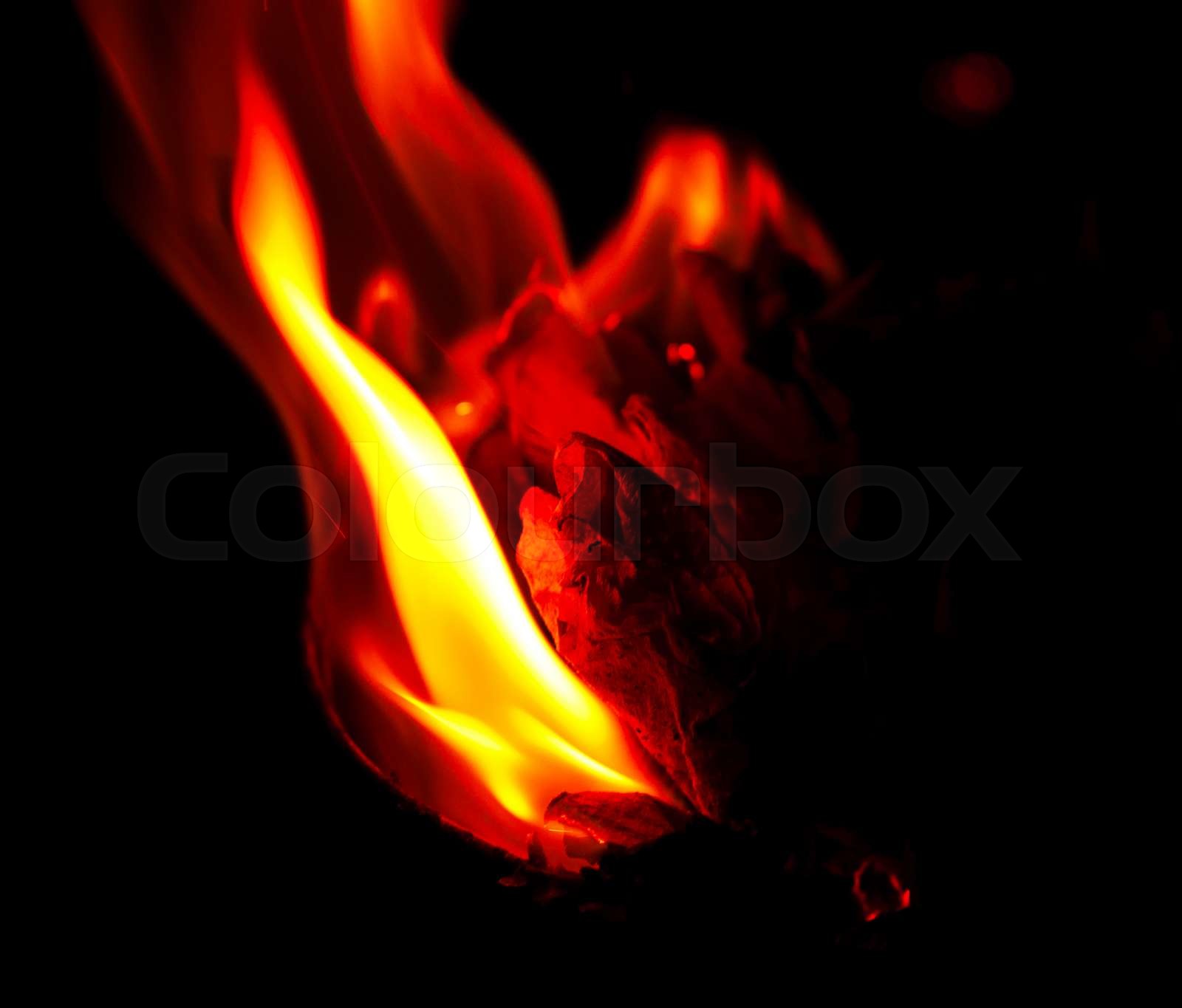 splash of yellow flame | Stock image | Colourbox