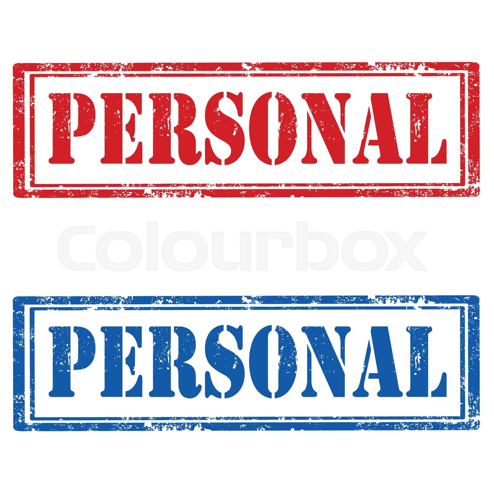 Personal-stamps | Stock vector | Colourbox