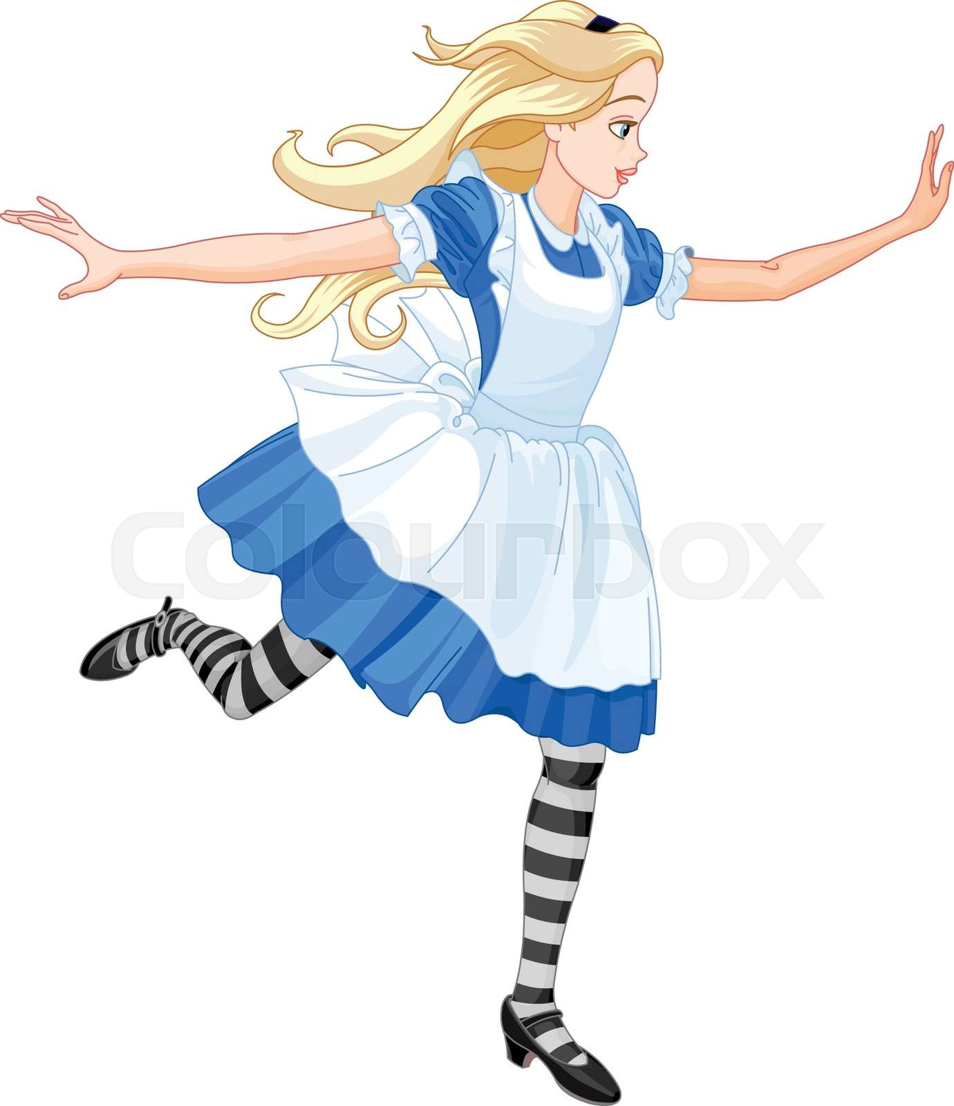 Running Alice | Stock vector | Colourbox
