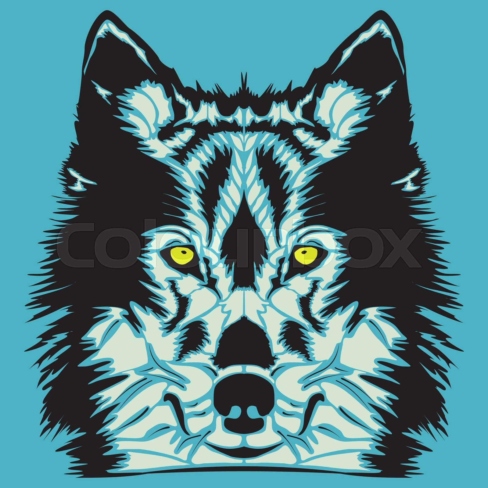 Wolf head | Stock vector | Colourbox
