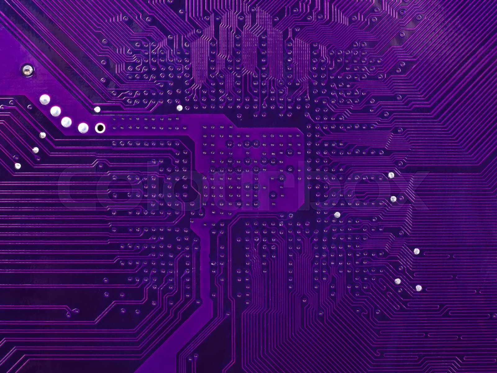 purple circuit board | Stock image | Colourbox