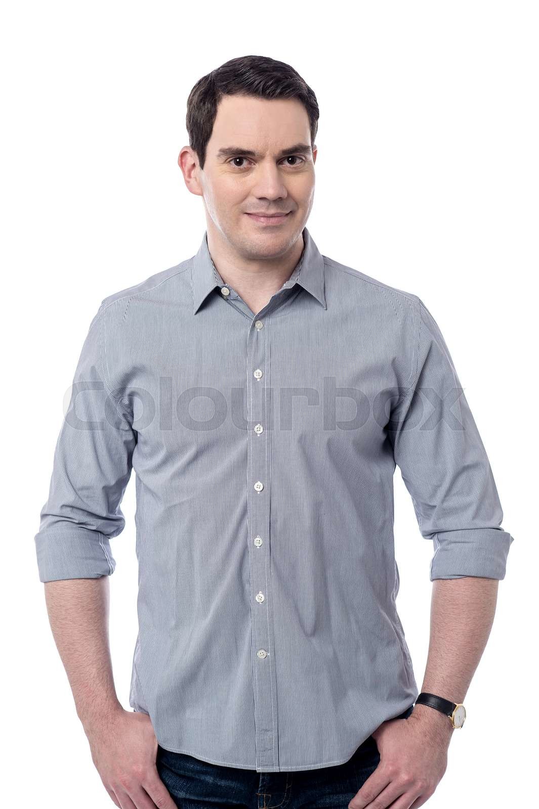 Handsome middle aged man posing | Stock image | Colourbox