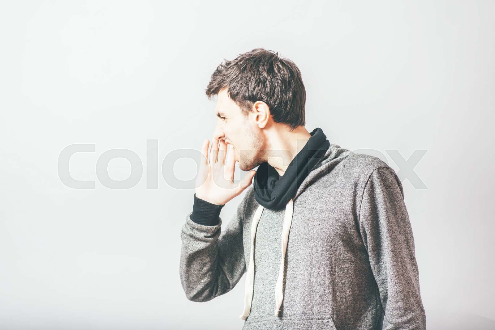 man yelling at someone | Stock image | Colourbox