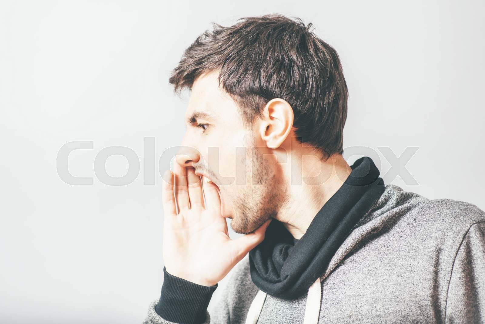 man yelling at someone | Stock image | Colourbox