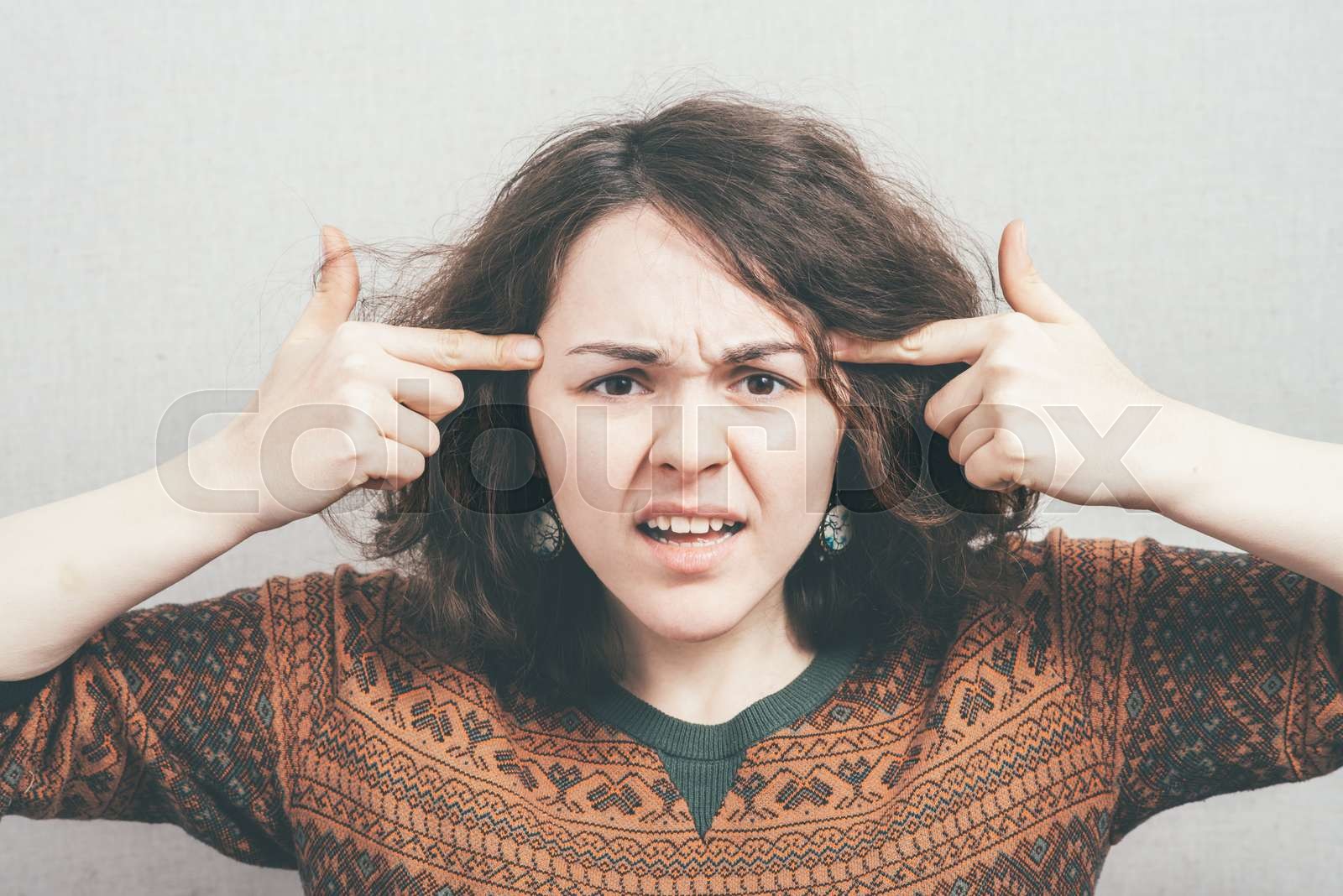 girl, outraged | Stock image | Colourbox