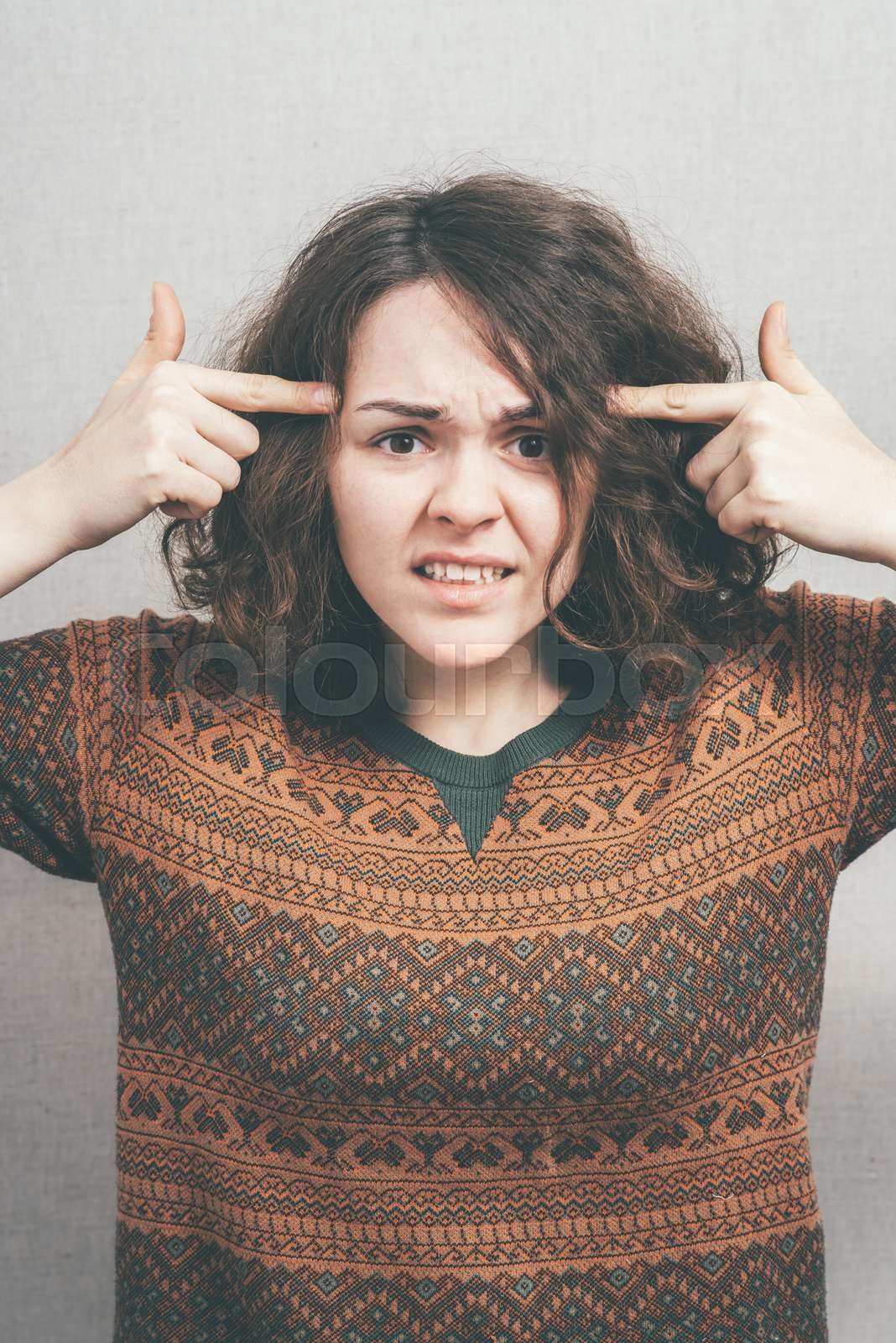 girl, outraged | Stock image | Colourbox