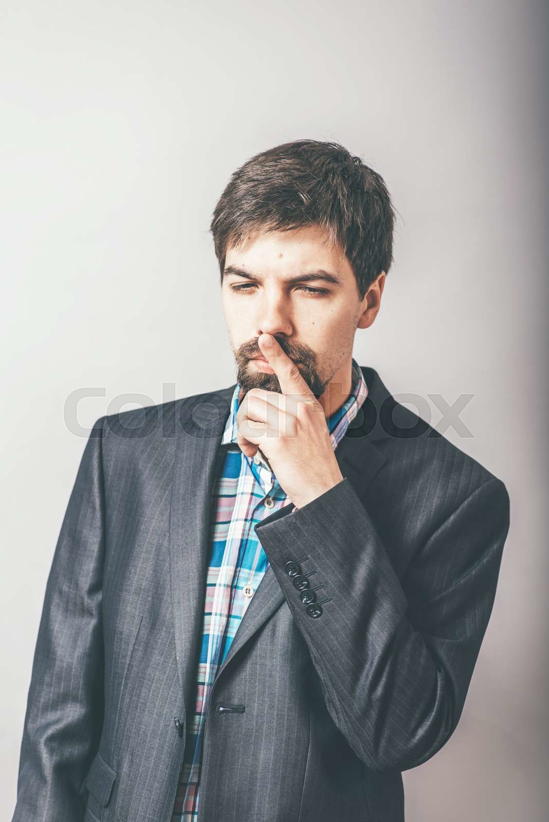 man thought | Stock image | Colourbox