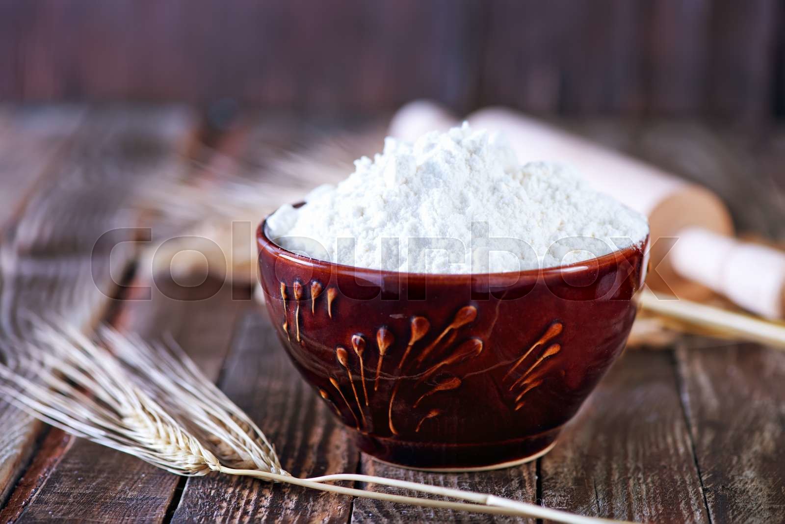 wheat flour | Stock image | Colourbox