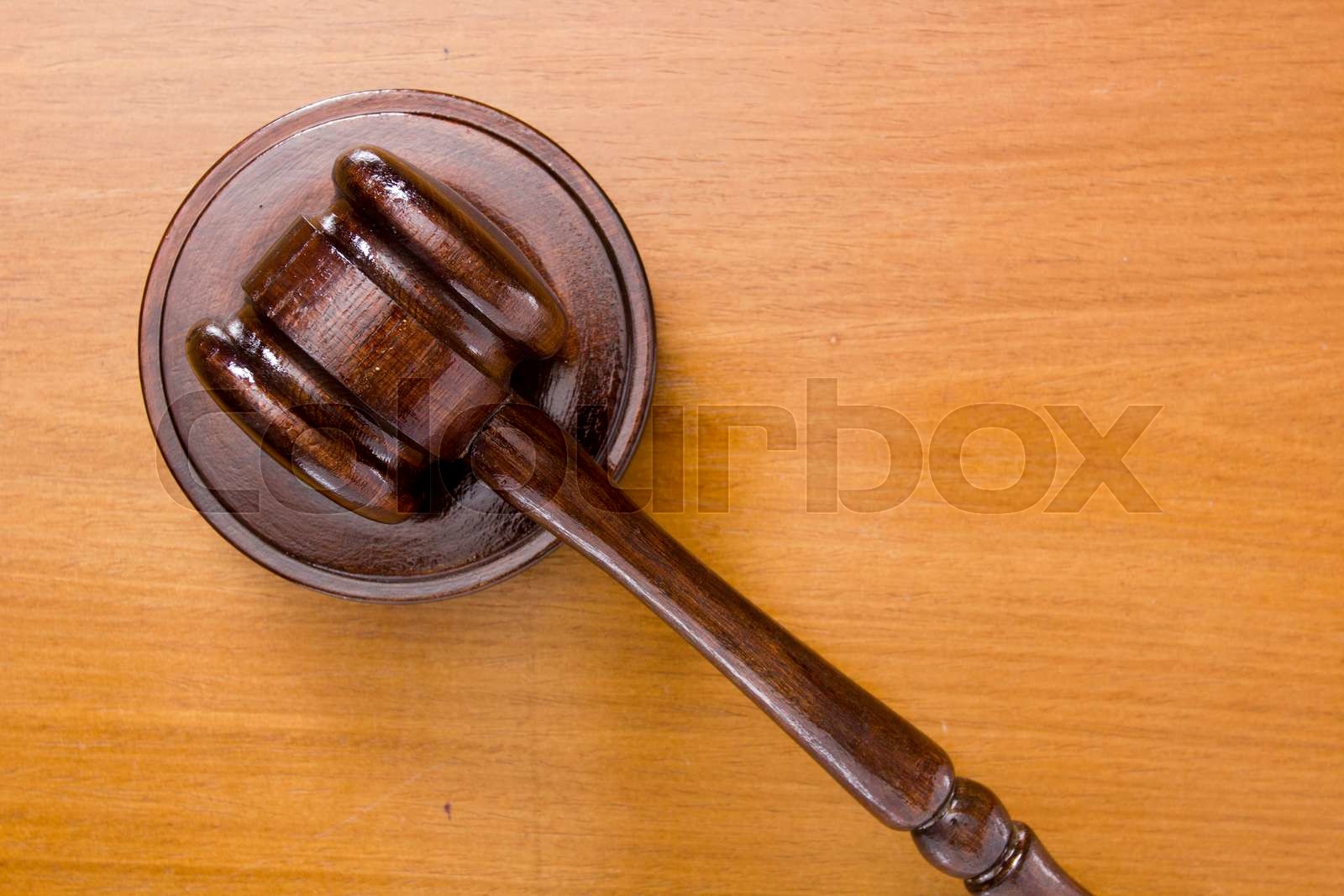 Hammer used in court | Stock image | Colourbox