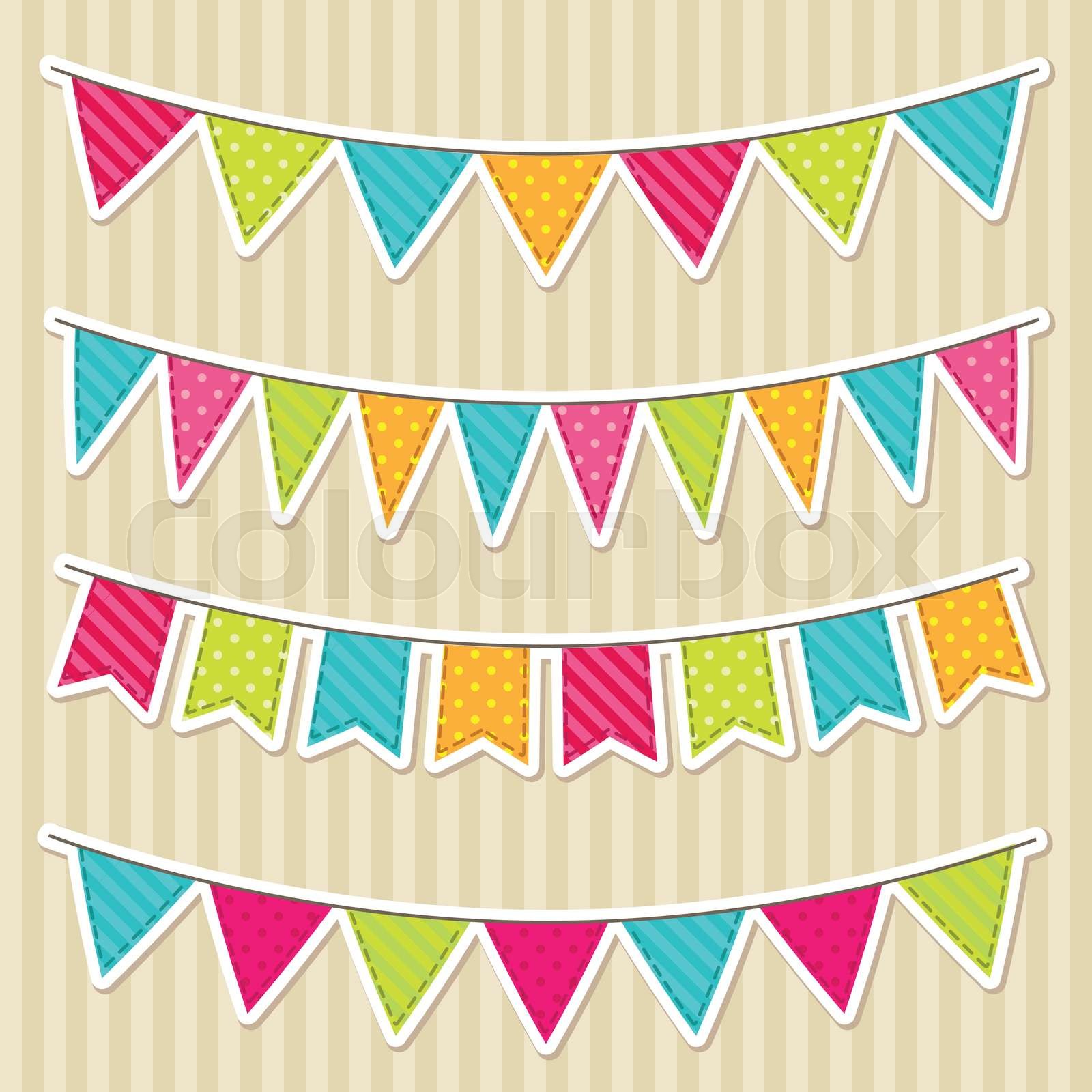 Vector Bunting | Stock vector | Colourbox