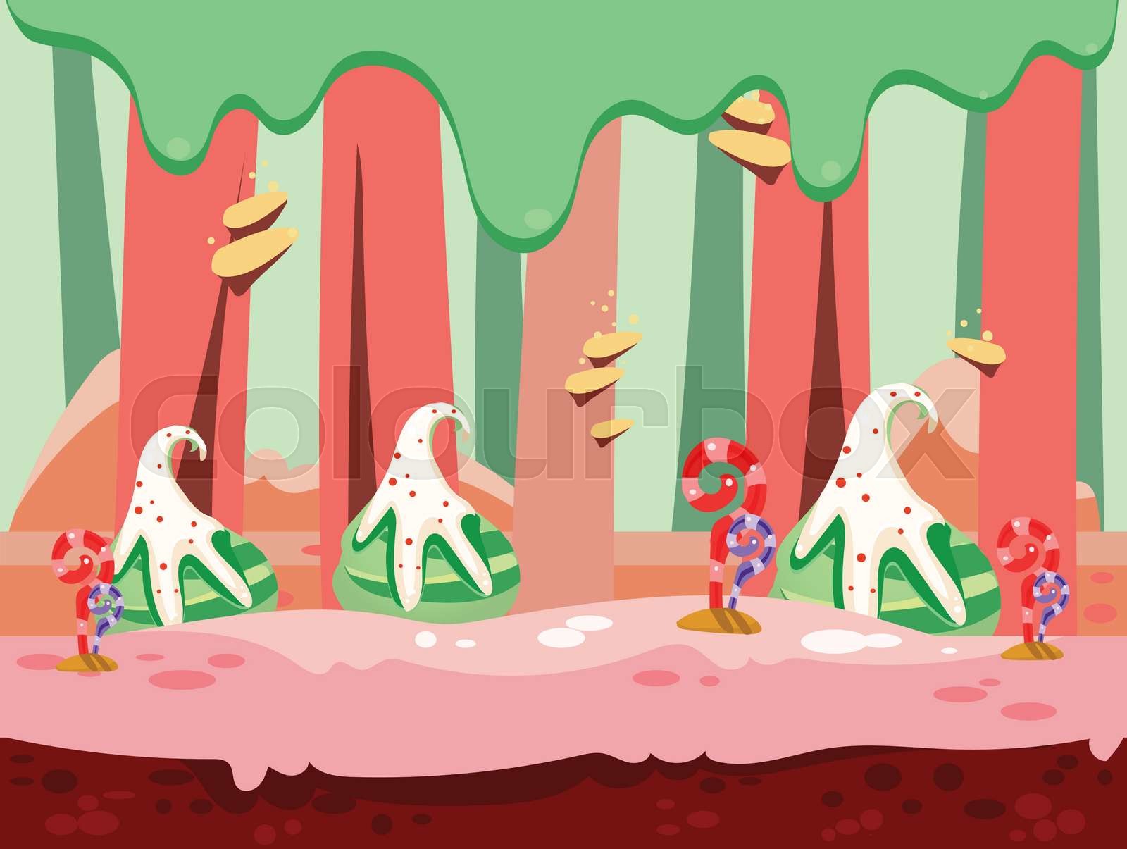 Candy Land Vector | Stock vector | Colourbox