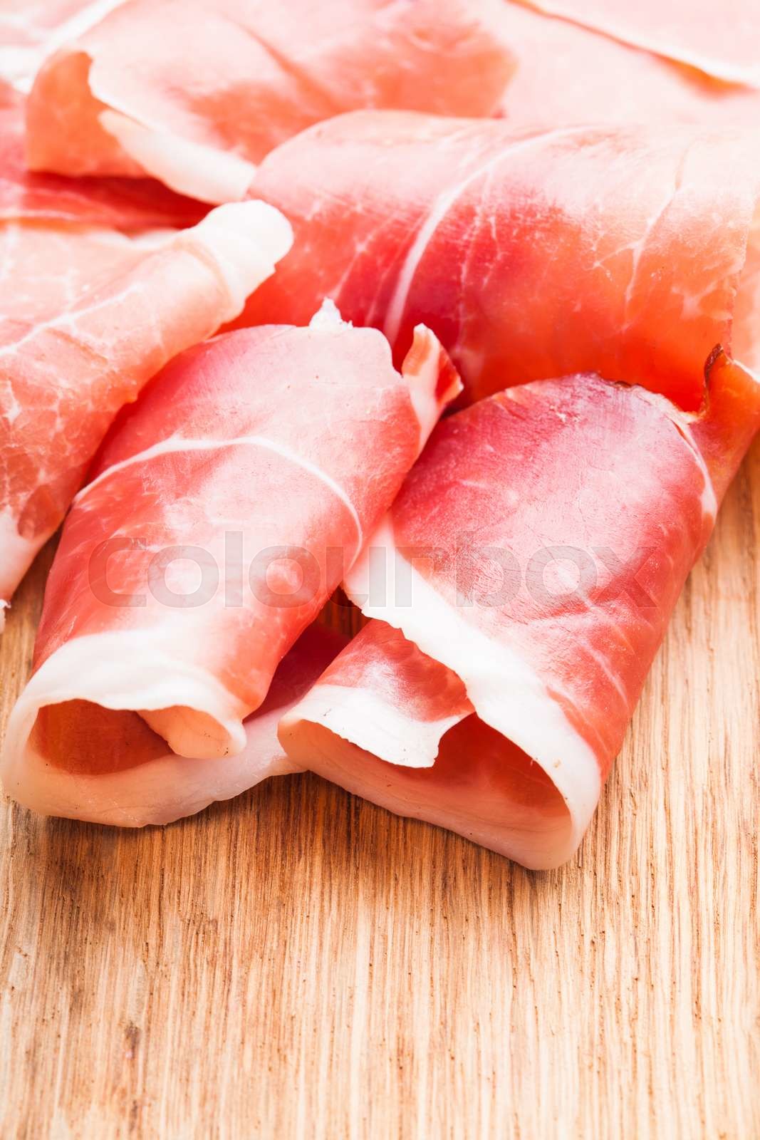 prosciutto slices | Stock image | Colourbox