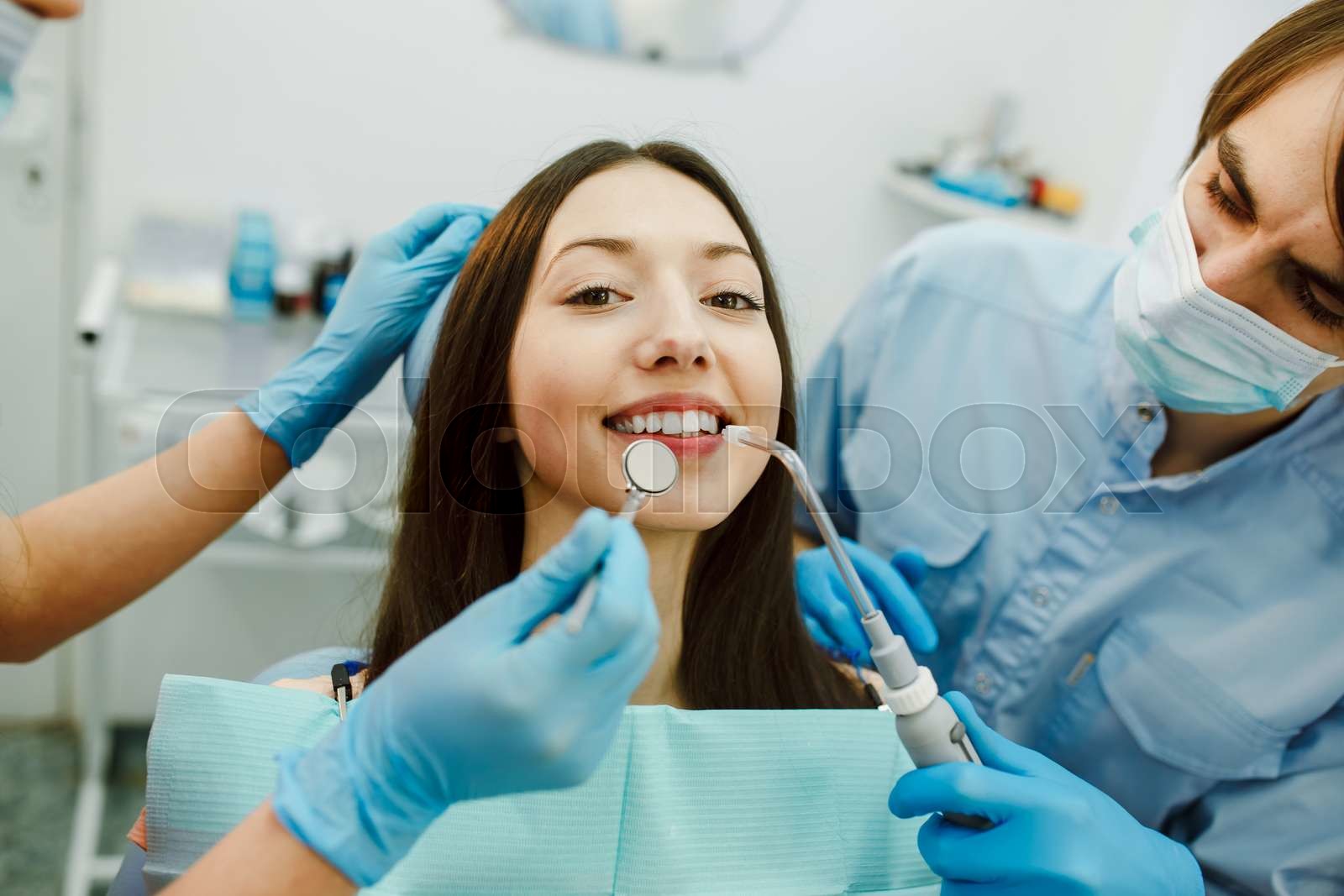 Inspection teeth the girl | Stock image | Colourbox