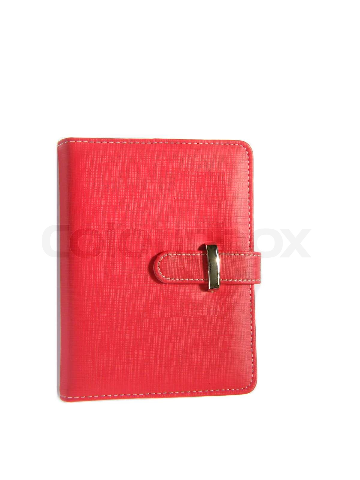diary, red, write | Stock image | Colourbox