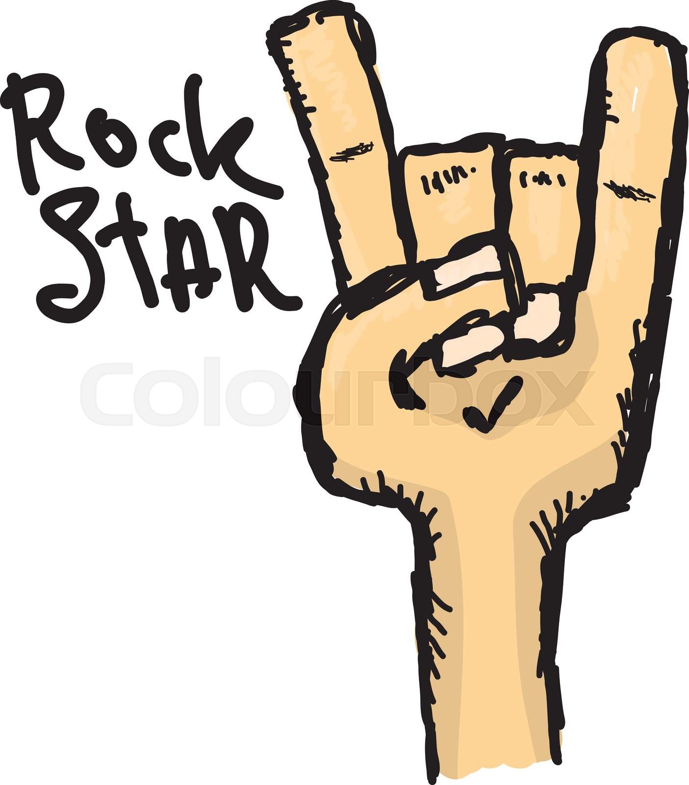 Rock On Hand Symbol