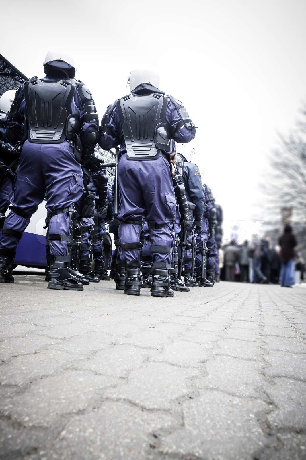Riot police unit | Stock image | Colourbox