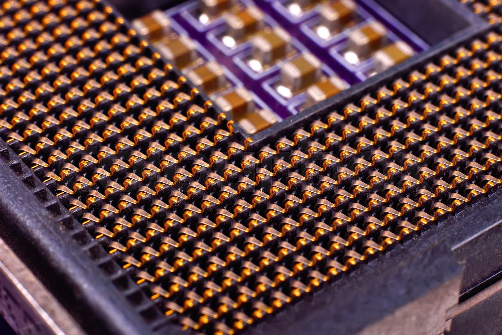 CPU socket | Stock image | Colourbox