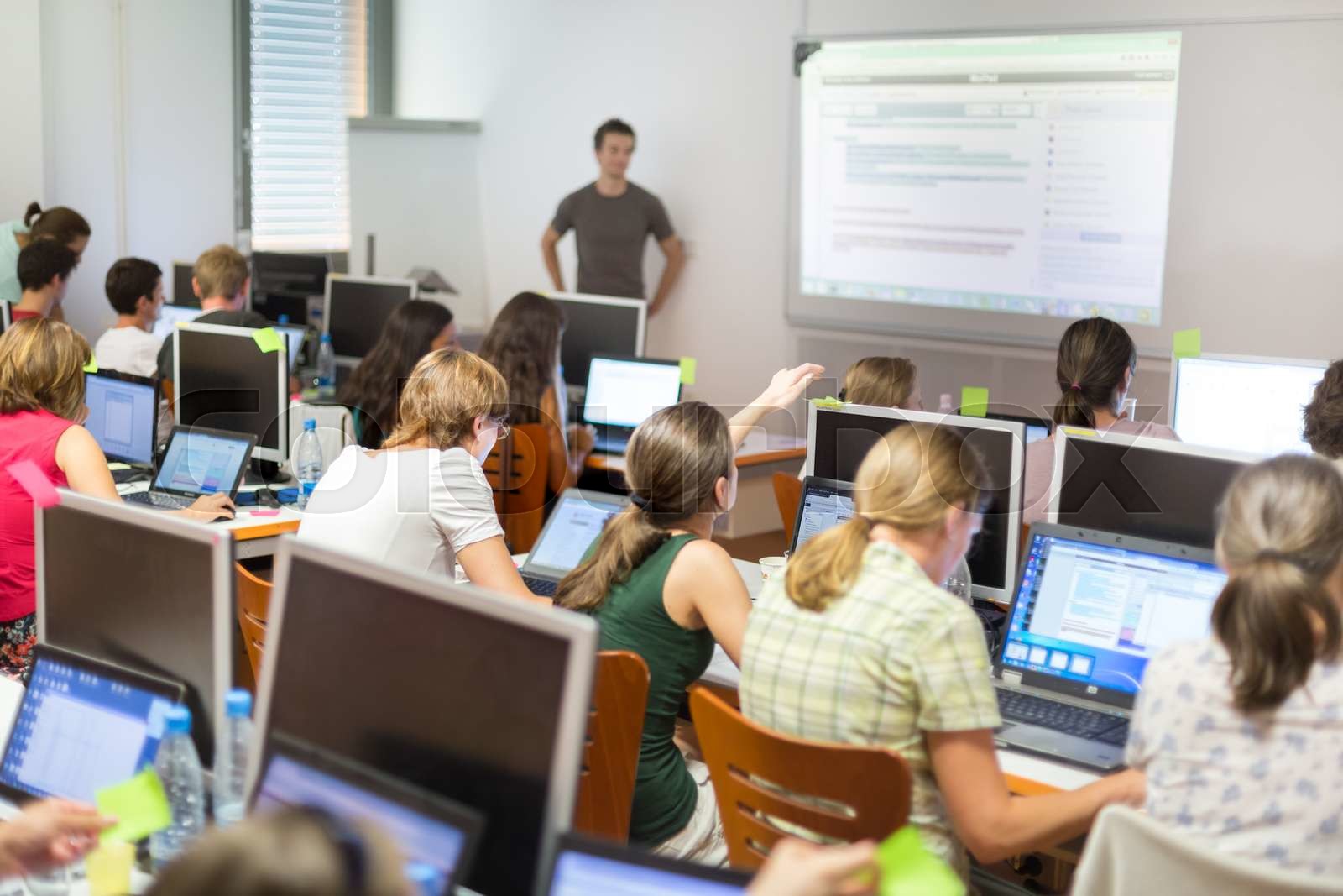 IT workshop at university. | Stock image | Colourbox