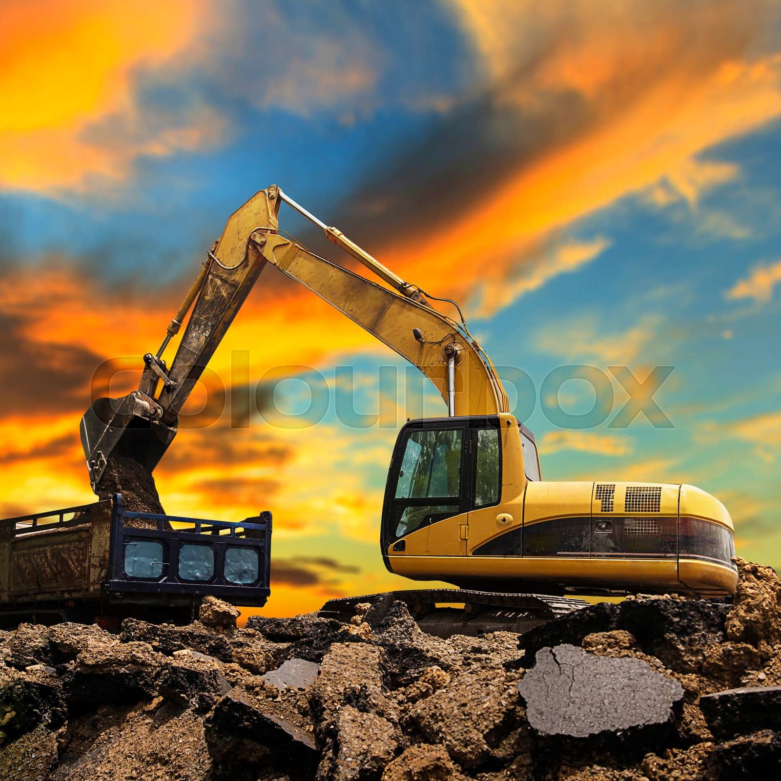 Excavator | Stock image | Colourbox