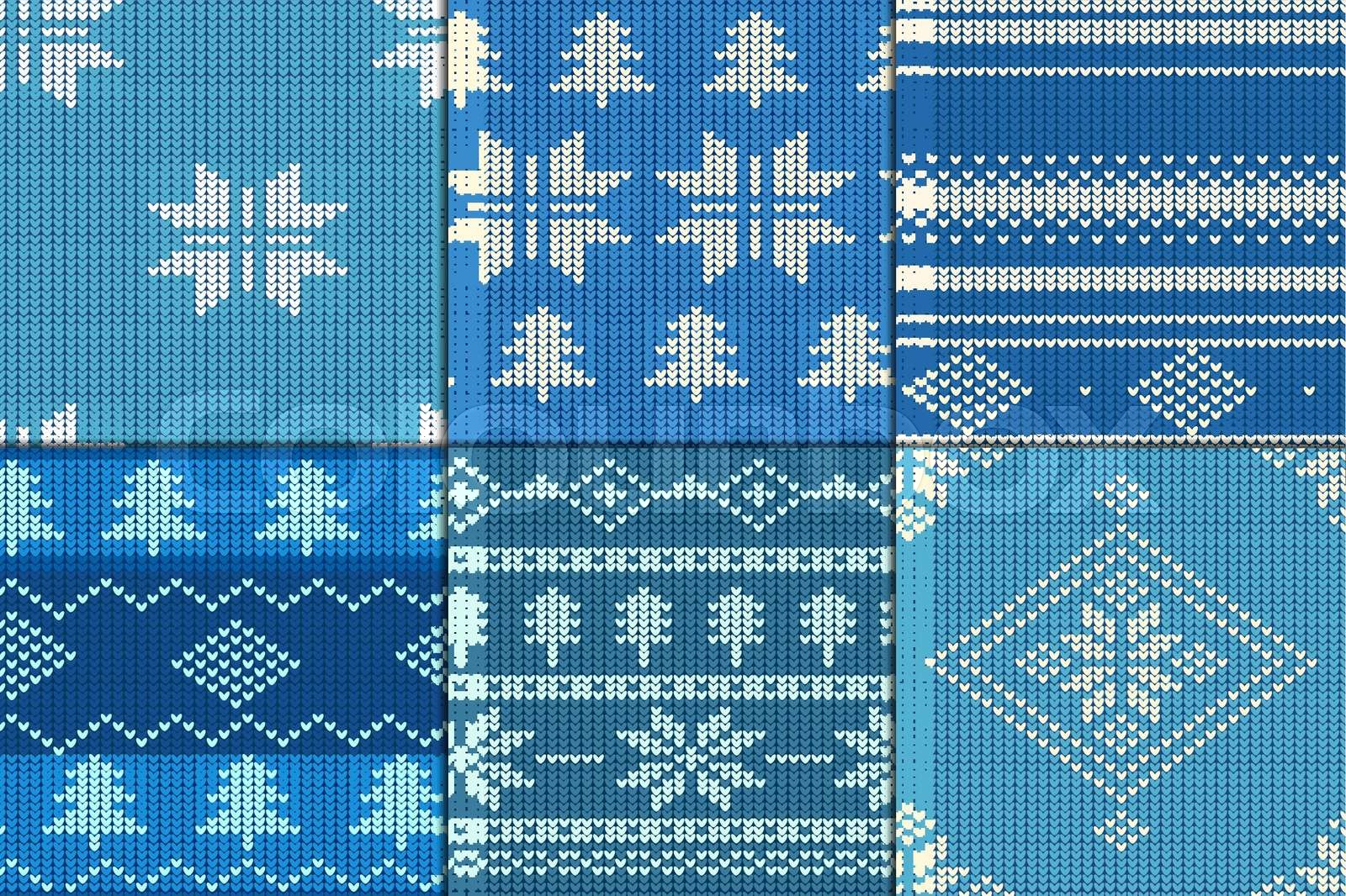 Knitting Pattern set | Stock vector | Colourbox