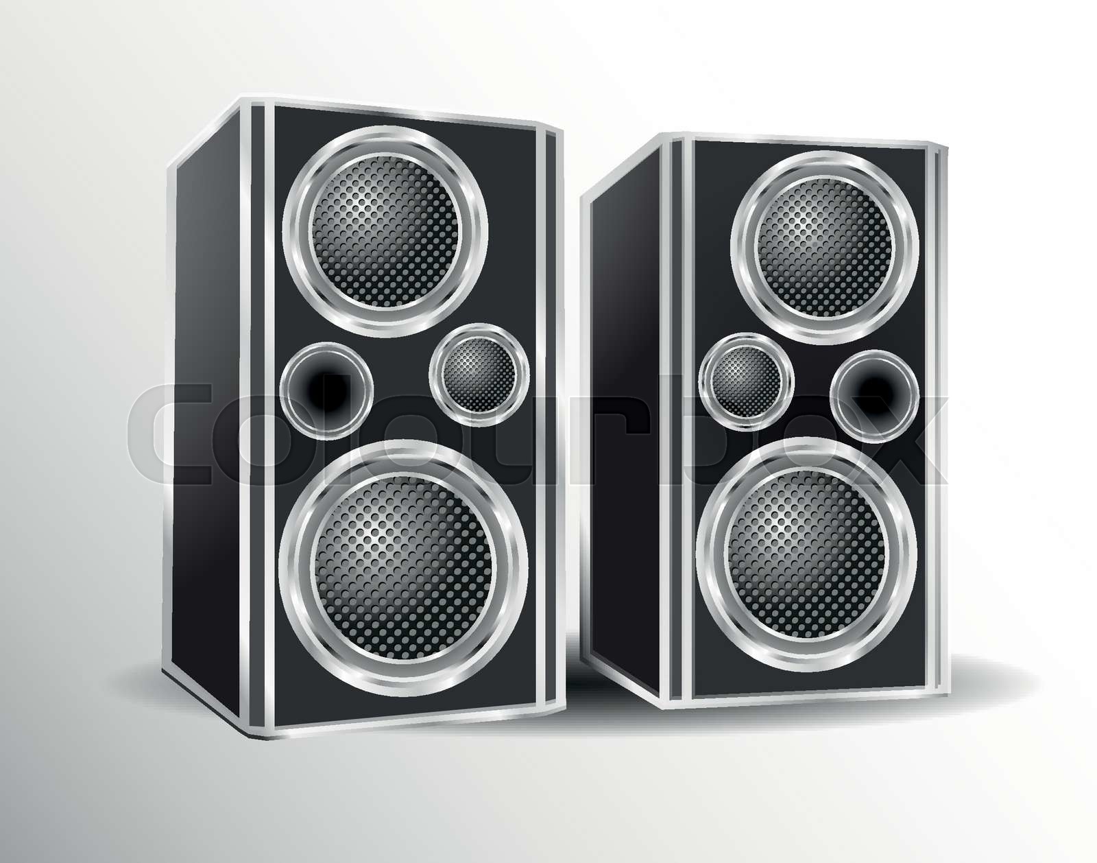loudspeakers | Stock vector | Colourbox