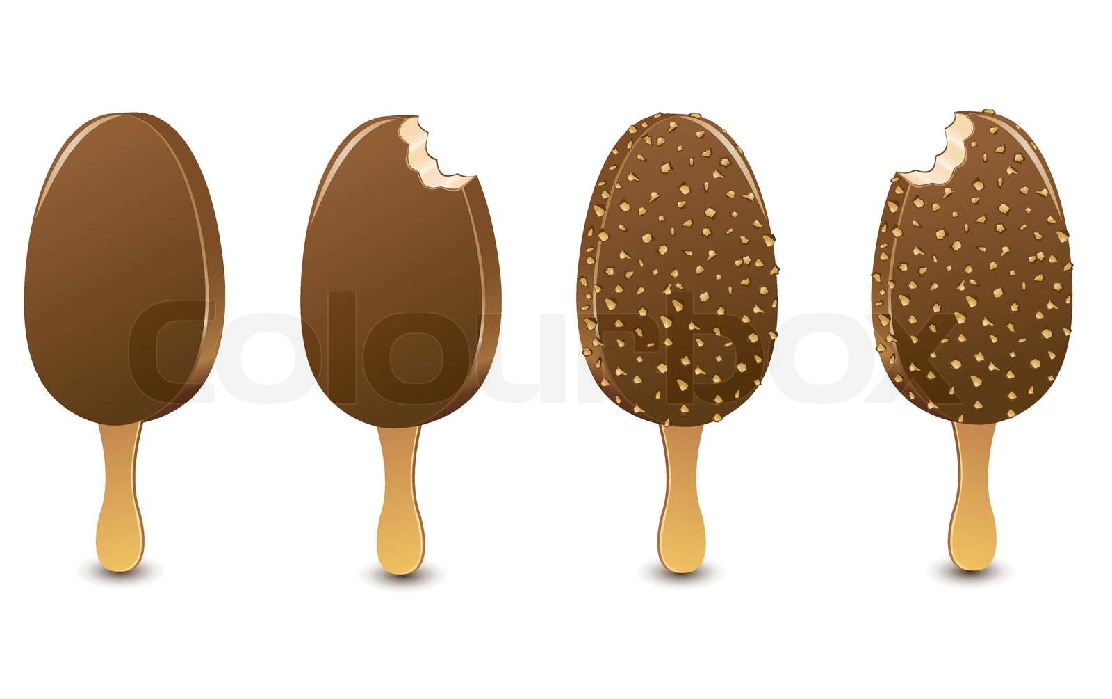 Eis Vektor-Illustration auf weißem Hintergrund | Stock-Vektor | Colourbox