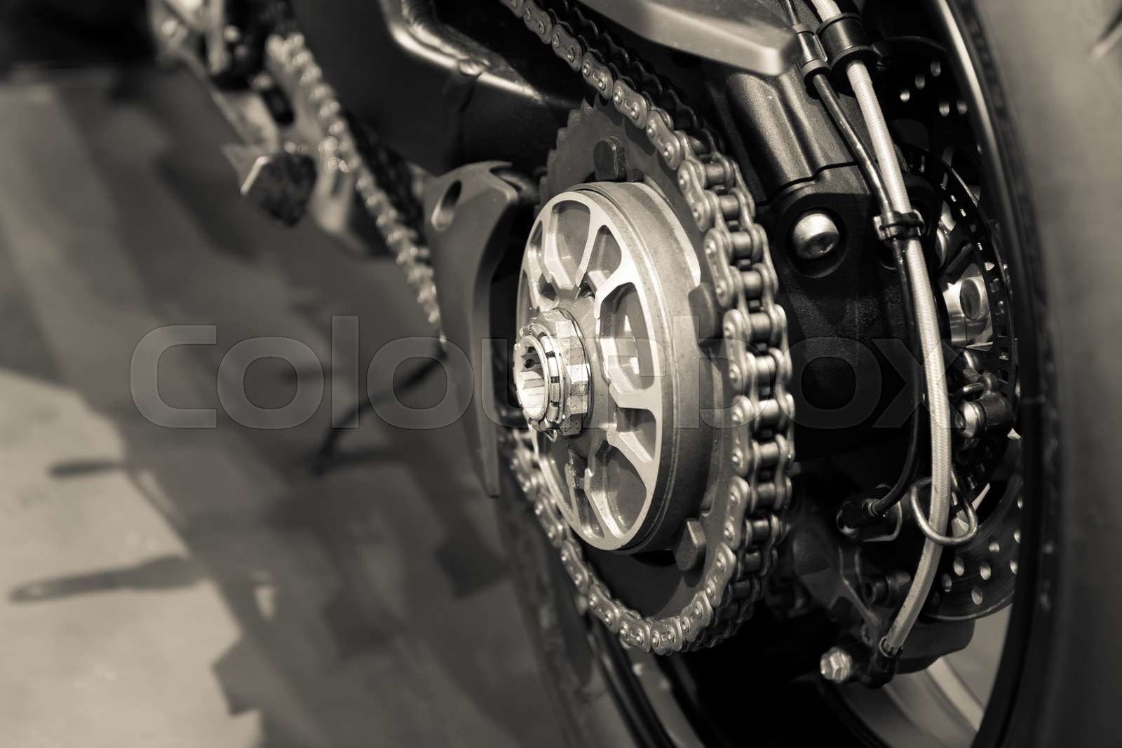 Motorcycle chains | Stock image | Colourbox