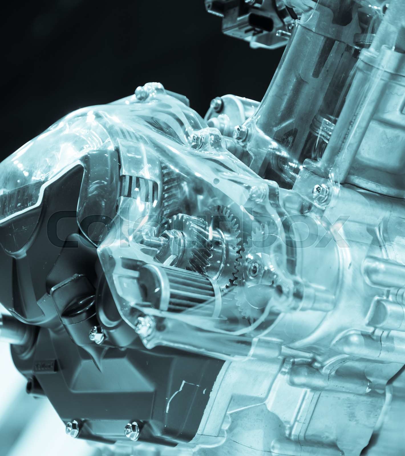 motorcycle engine | Stock image | Colourbox