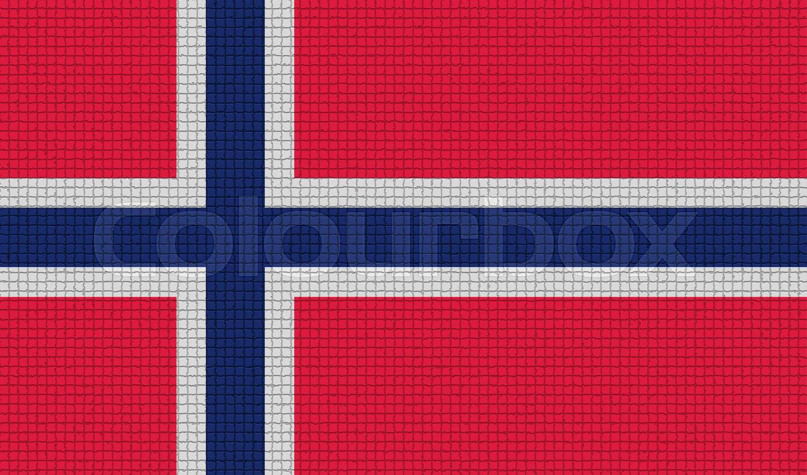 Flags Norway with abstract textures. Rasterized | Stock image | Colourbox