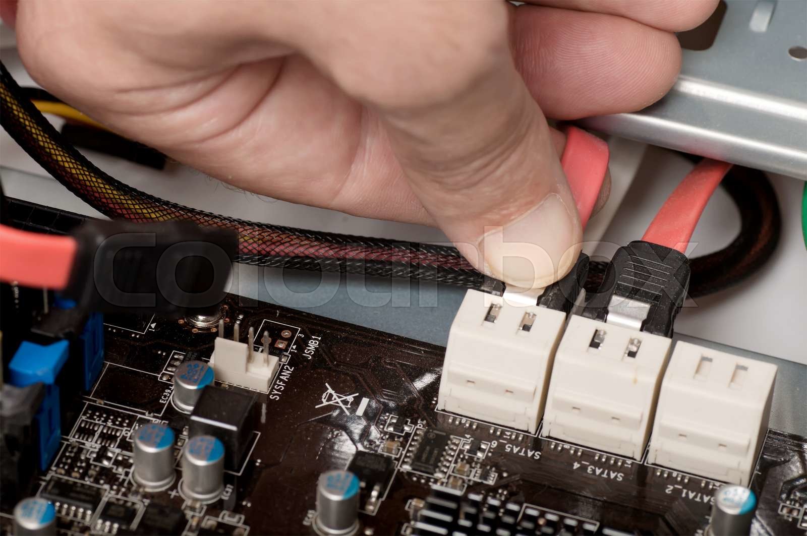 connecting cord computer | Stock image | Colourbox