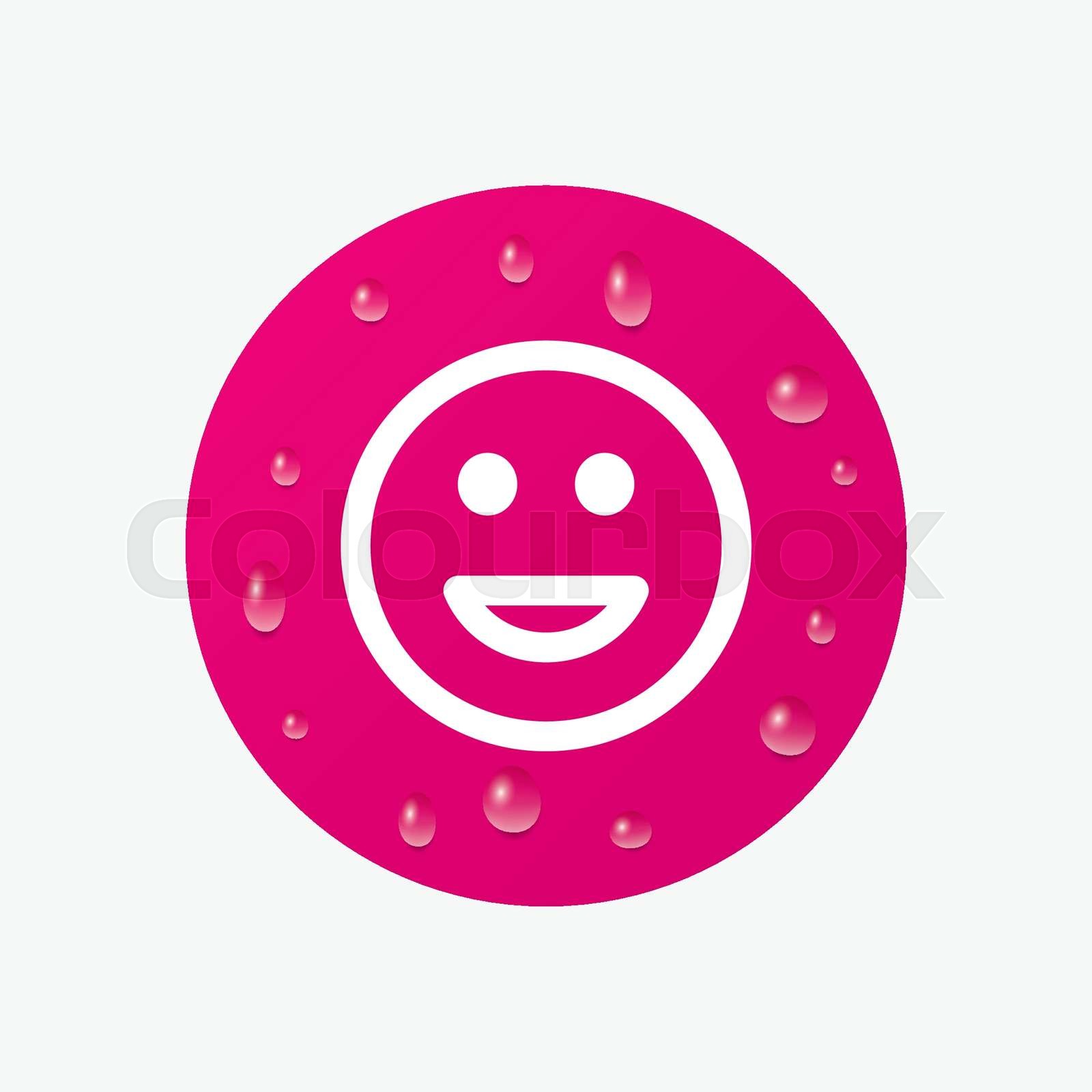 Smile icon. Happy face symbol. | Stock vector | Colourbox