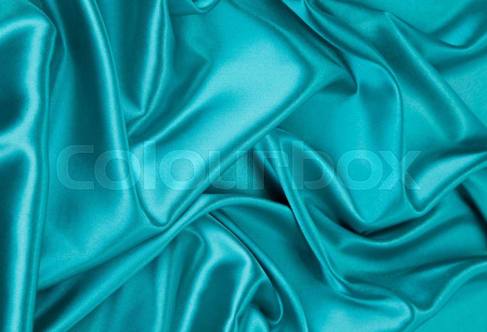 Light blue silk texture cloth. | Stock image | Colourbox