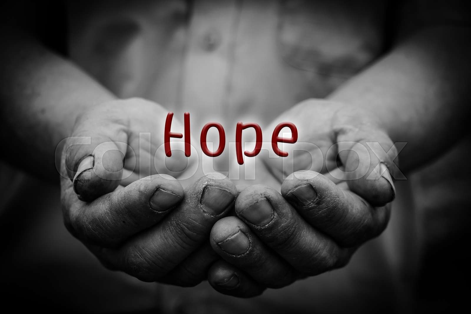 Hope in hand | Stock image | Colourbox